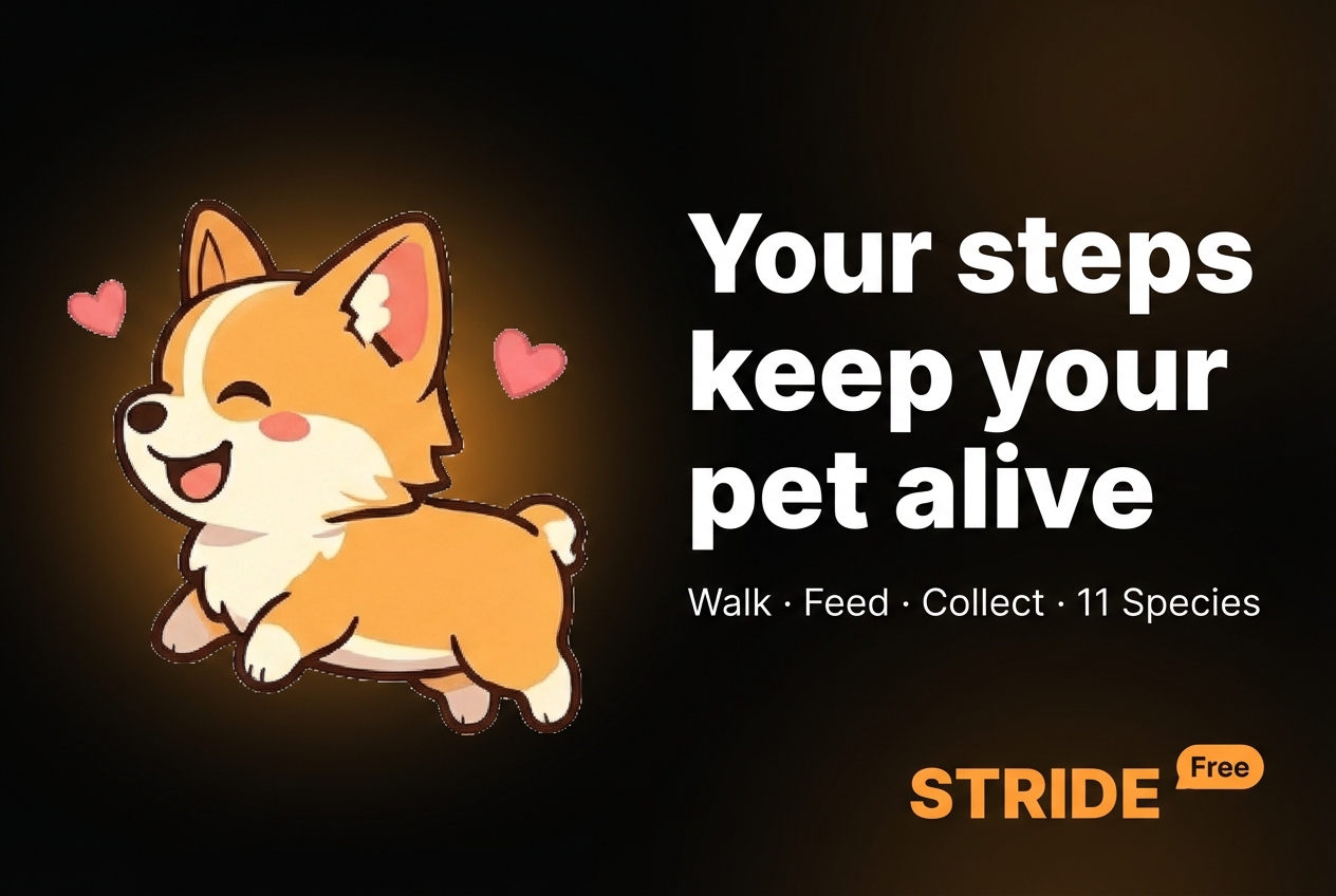Stride - Pet Companion App With Chat, Memory & Steps